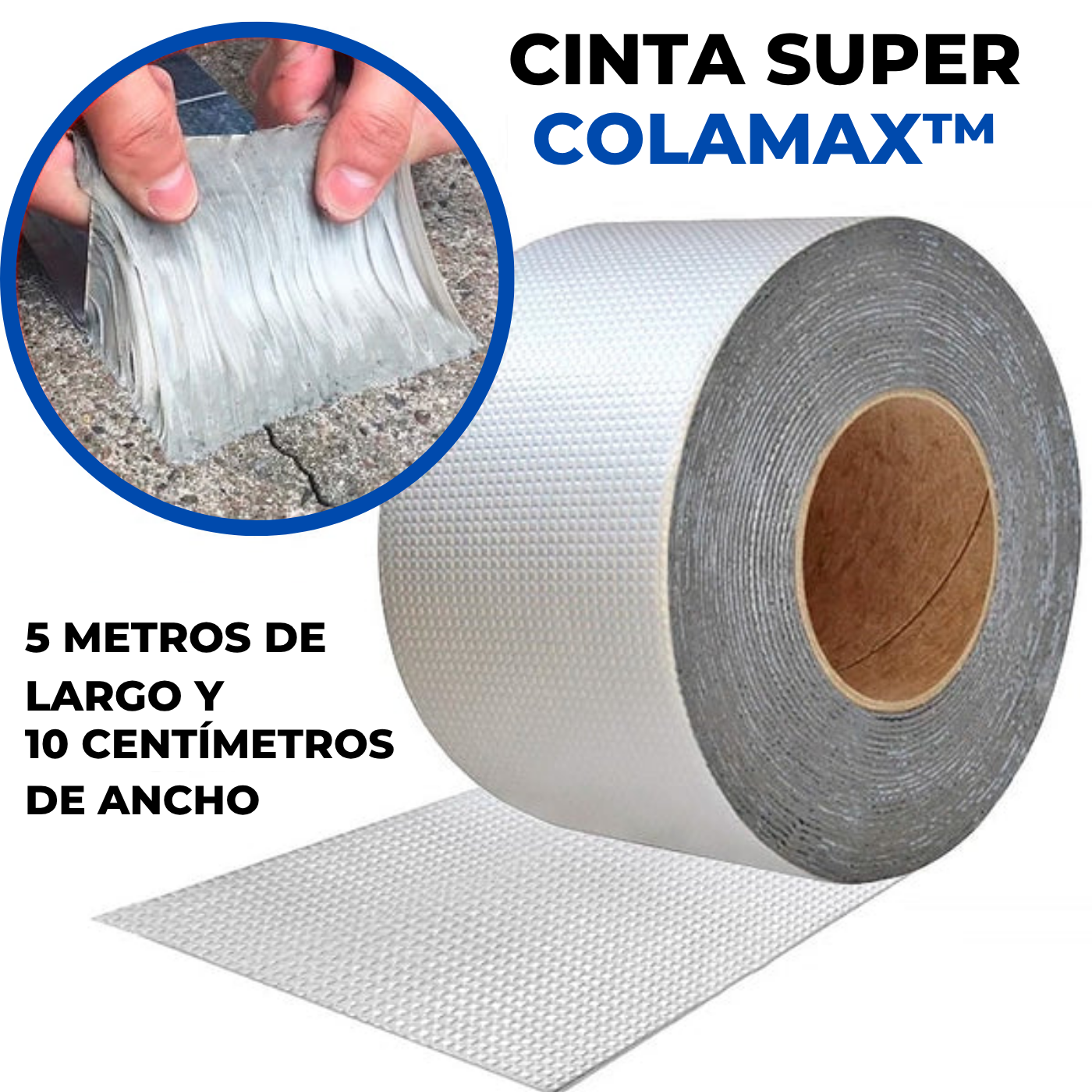 Cinta Super Impermeable ColaMax™ - La Solución para las Grietas ...